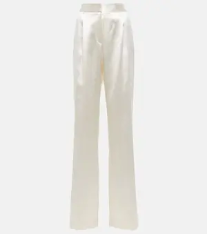 DANIELLE FRANKEL Miriam Silk And Wool Trousers