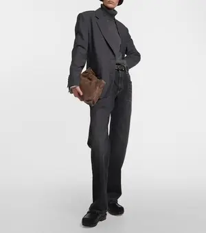 Brunello Cucinelli Oversized Wool-blend Blazer