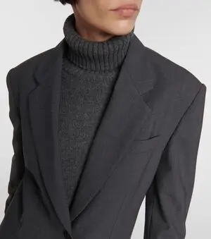 Brunello Cucinelli Oversized Wool-blend Blazer