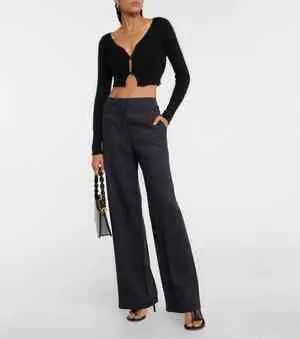 Jacquemus Le Cardigan Alzou Cropped Cardigan