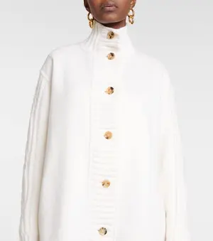Max Mara Alcazar Wool And Cashmere Cardigan