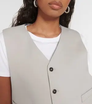 MAISON MARGIELA Oversized Wool-blend Vest