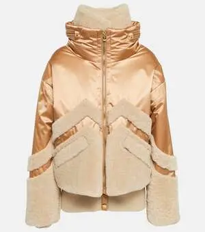 Bogner Milia Shearling-paneled Down Ski Jacket