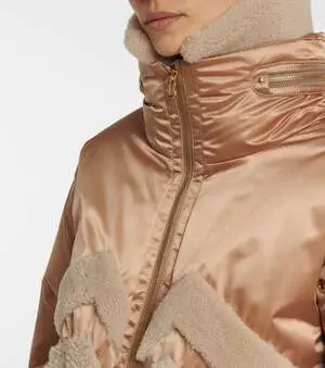 Bogner Milia Shearling-paneled Down Ski Jacket