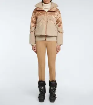 Bogner Milia Shearling-paneled Down Ski Jacket