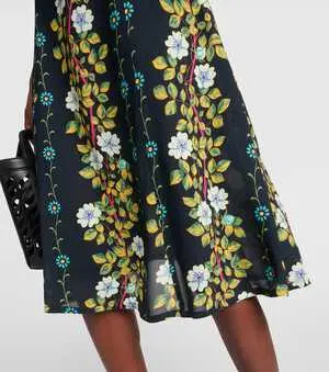 Etro Floral Print Midi Dress