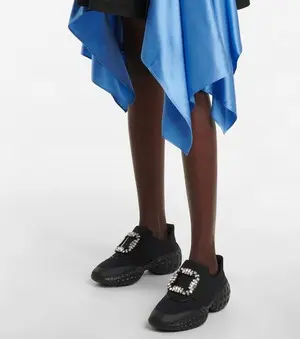 ROGER VIVIER Viv' Run Moonlight Strass Sneakers