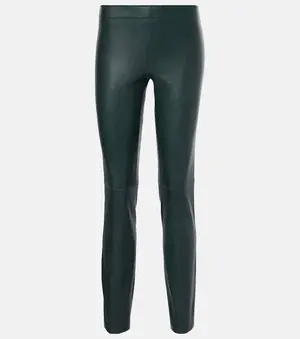 Stouls Jacky Leather Slim Pants - Black