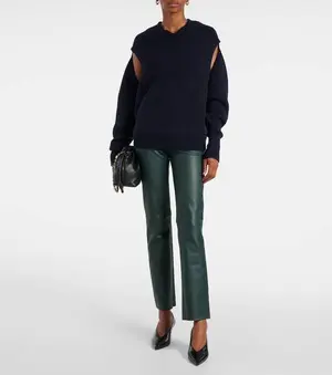 Stouls Jacky Leather Slim Pants - Black