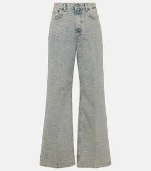 Acne Studios Monogram High-rise Wide-leg Jeans