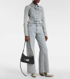 Acne Studios Monogram High-rise Wide-leg Jeans
