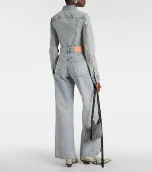 Acne Studios Monogram High-rise Wide-leg Jeans