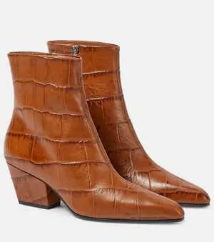 Paris Texas Jane Croc-effect Leather Boots