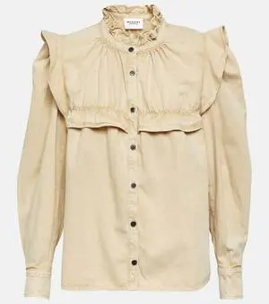 MARANT ETOILE Button-fastening Cotton Top