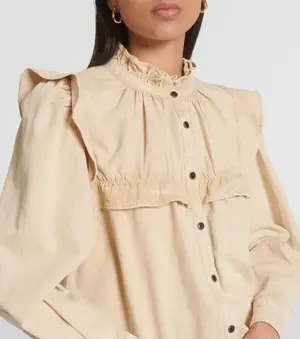 MARANT ETOILE Button-fastening Cotton Top