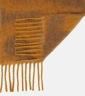 Acne Studios Logo Wool-blend Scarf