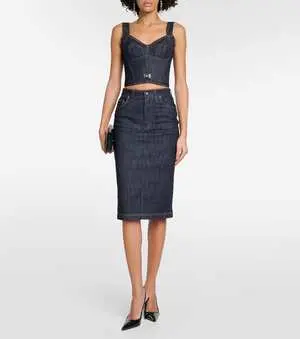 Dolce & Gabbana Denim Bustier