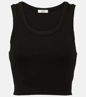 AGOLDE Ribbed Knit Crop Top