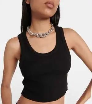 AGOLDE Ribbed Knit Crop Top