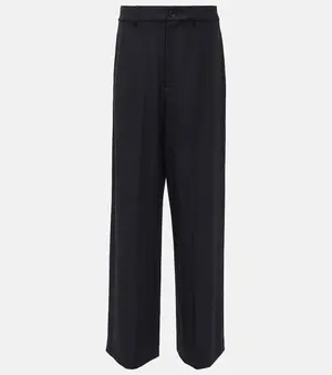 NILI LOTAN Johan Virgin Wool Wide-leg Trousers