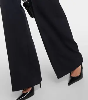 NILI LOTAN Johan Virgin Wool Wide-leg Trousers