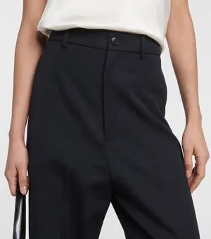 NILI LOTAN Johan Virgin Wool Wide-leg Trousers
