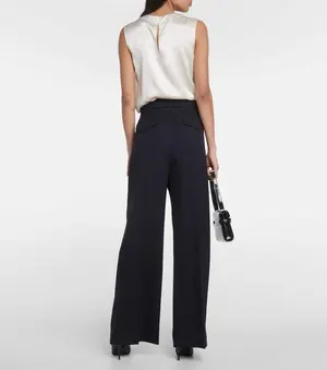 NILI LOTAN Johan Virgin Wool Wide-leg Trousers