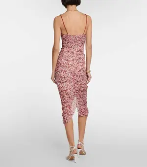 MARANT ETOILE Falone Printed Georgette Midi Dress