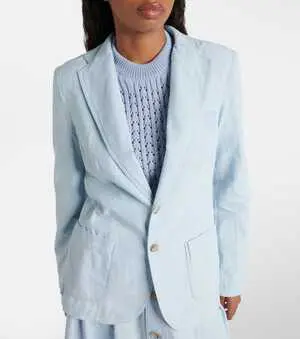 Polo Ralph Lauren V-neck Denim Blazer