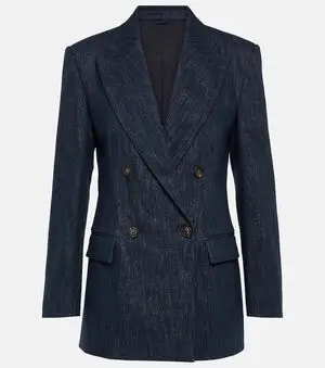 Brunello Cucinelli Metallic Cotton-blend Blazer