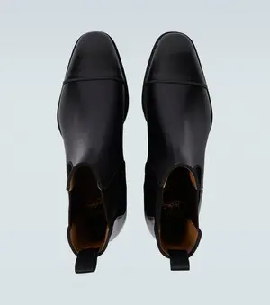 CHRISTIAN LOUBOUTIN Melon Leather Chelsea Boots