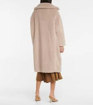 Max Mara Tedgirl Alpaca-blend Coat - Pink