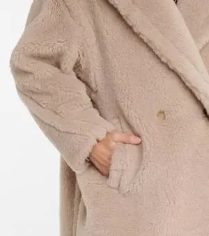 Max Mara Tedgirl Alpaca-blend Coat - Pink