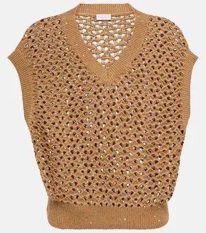 Brunello Cucinelli Open-knit Top