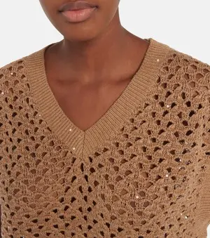Brunello Cucinelli Open-knit Top