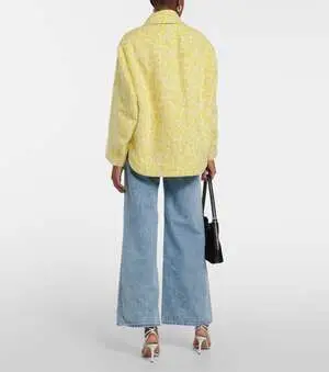 Isabel Marant Printed Virgin Wool Overshirt - Yellow