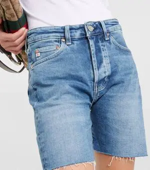 Ag High-rise Denim Shorts