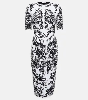 Alaïa Printed Midi Dress