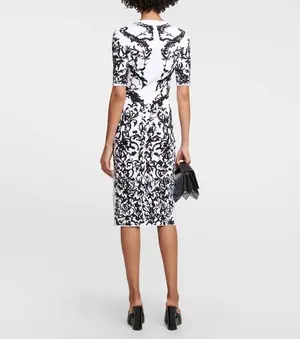 Alaïa Printed Midi Dress