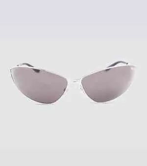 Balenciaga Razor Cat-eye Sunglasses - Silver