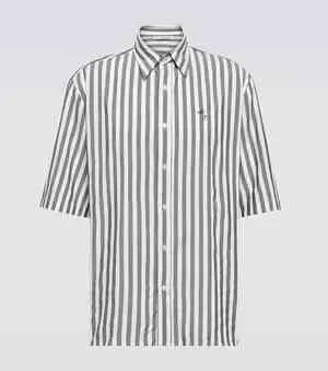 Acne Studios Oversized Striped Shirt - Black