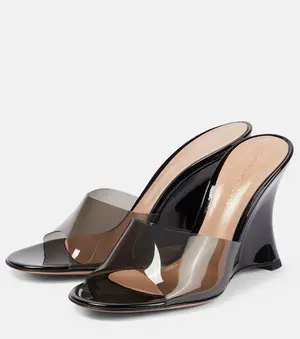 GIANVITO ROSSI Wedge Leather Sandals