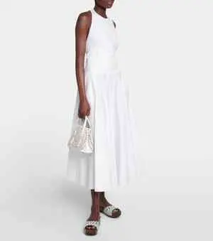 Alaïa Vienne Leather And Wood Slides