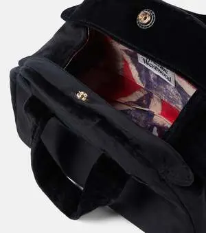 VIVIENNE WESTWOOD Archive Medium Velvet Shoulder Bag