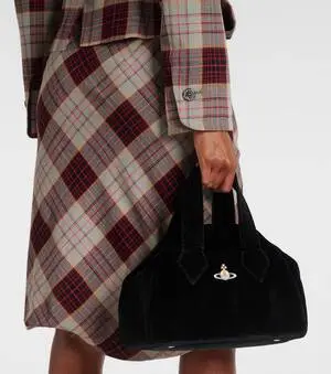 VIVIENNE WESTWOOD Archive Medium Velvet Shoulder Bag