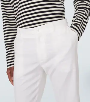 Dolce & Gabbana Linen-blend Straight Leg Trousers