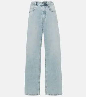 Brunello Cucinelli High-rise Wide-leg Jeans
