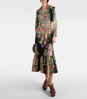 Etro Printed Cotton Midi Dress