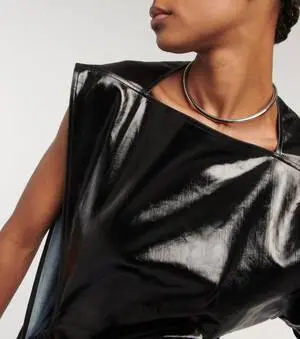 Rick Owens Asymmetrical Denim Gown