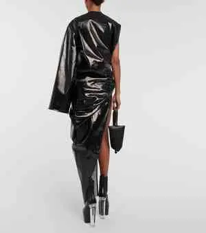 Rick Owens Asymmetrical Denim Gown
